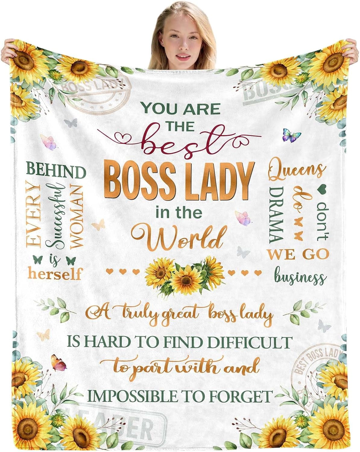 Boss Lady Gifts for Women,Boss Day Gifts for Her, Best Boss Gifts Throw ...