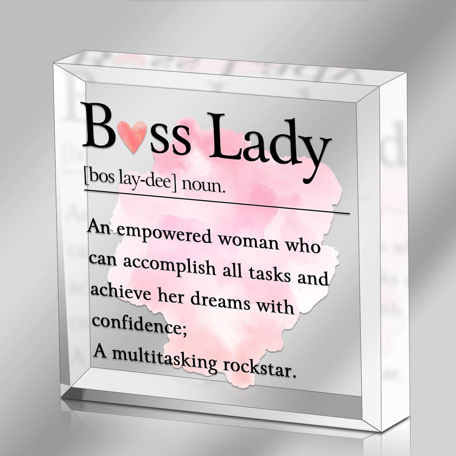 Boss Lady Gifts for Women, Inspirational Office Quote Gift for Coworker ...