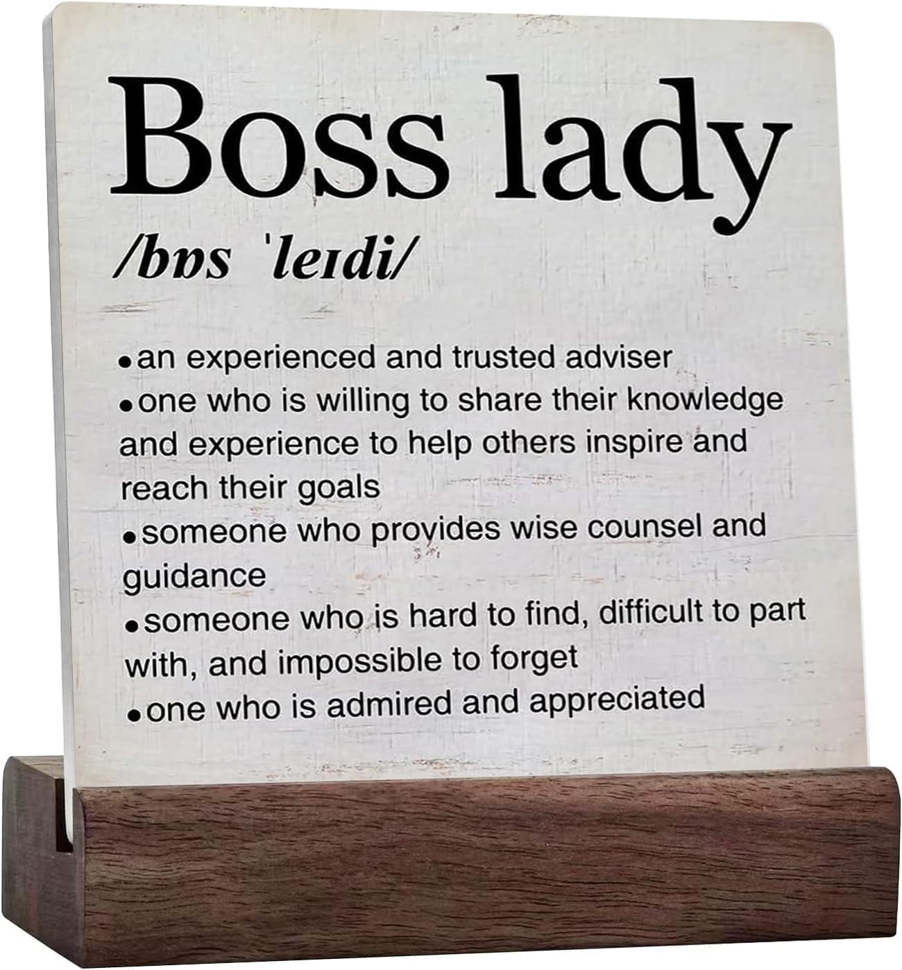 Boss Lady Office Decor Boss Lady Definition Art Desk Decorative Sign ...