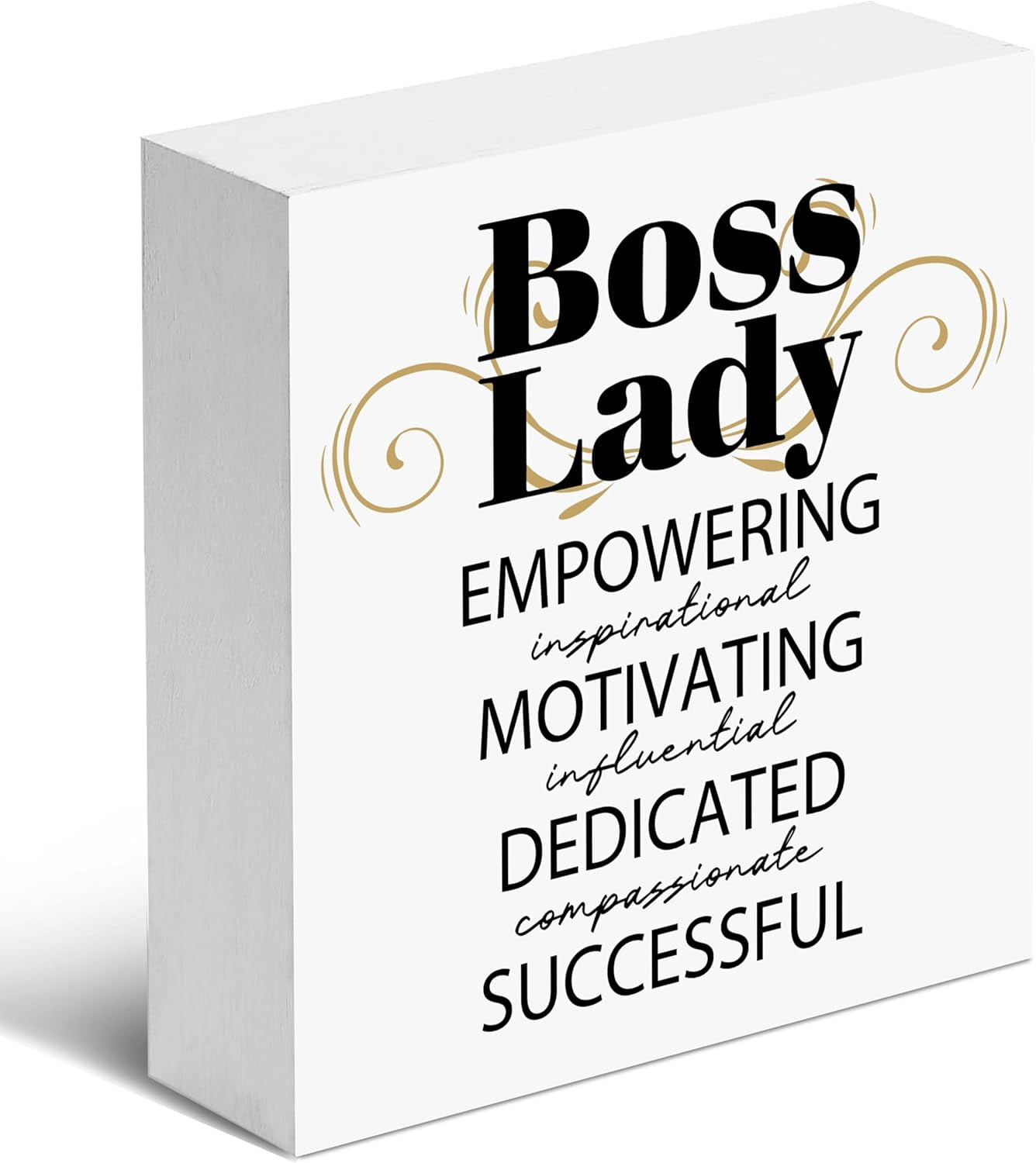 Boss Lady Office Decorations, Boss Gifts for Women, Wood Box Sign ...