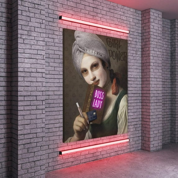 Boss Lady Poster Office Decor Wall Art Girl Boss Women Power Surrealism ...