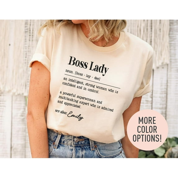 Boss Lady Shirt d Boss Name Shirt Strong Woman Shirt Female Shirt ...