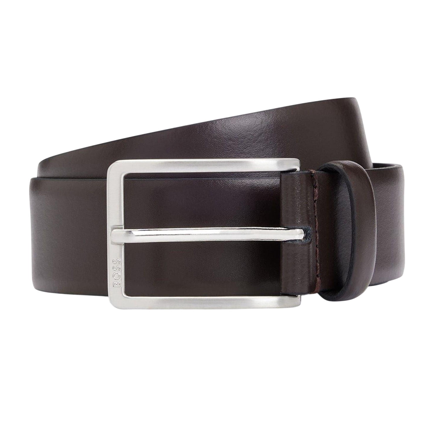 Boss Logo Leather Belt - Walmart.com