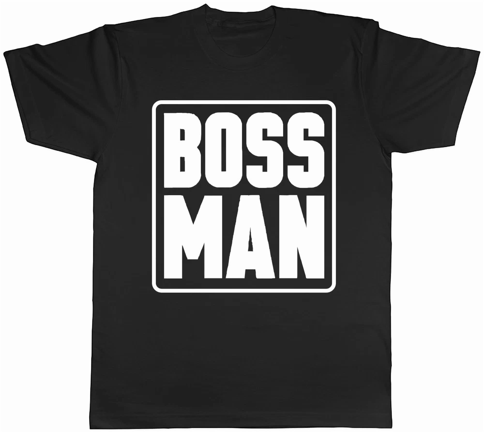 Boss Man Funny Career Office Leadership Humor Design Unisex T-Shirt, S ...