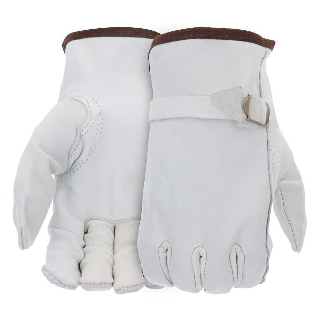 Boss Manufacturing Driver Leather Gloves, White - Large - Walmart.com