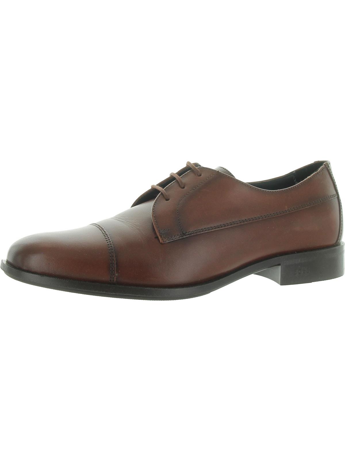 Boss Mens Colby Leather Lace Up Derby Shoes - Walmart.com