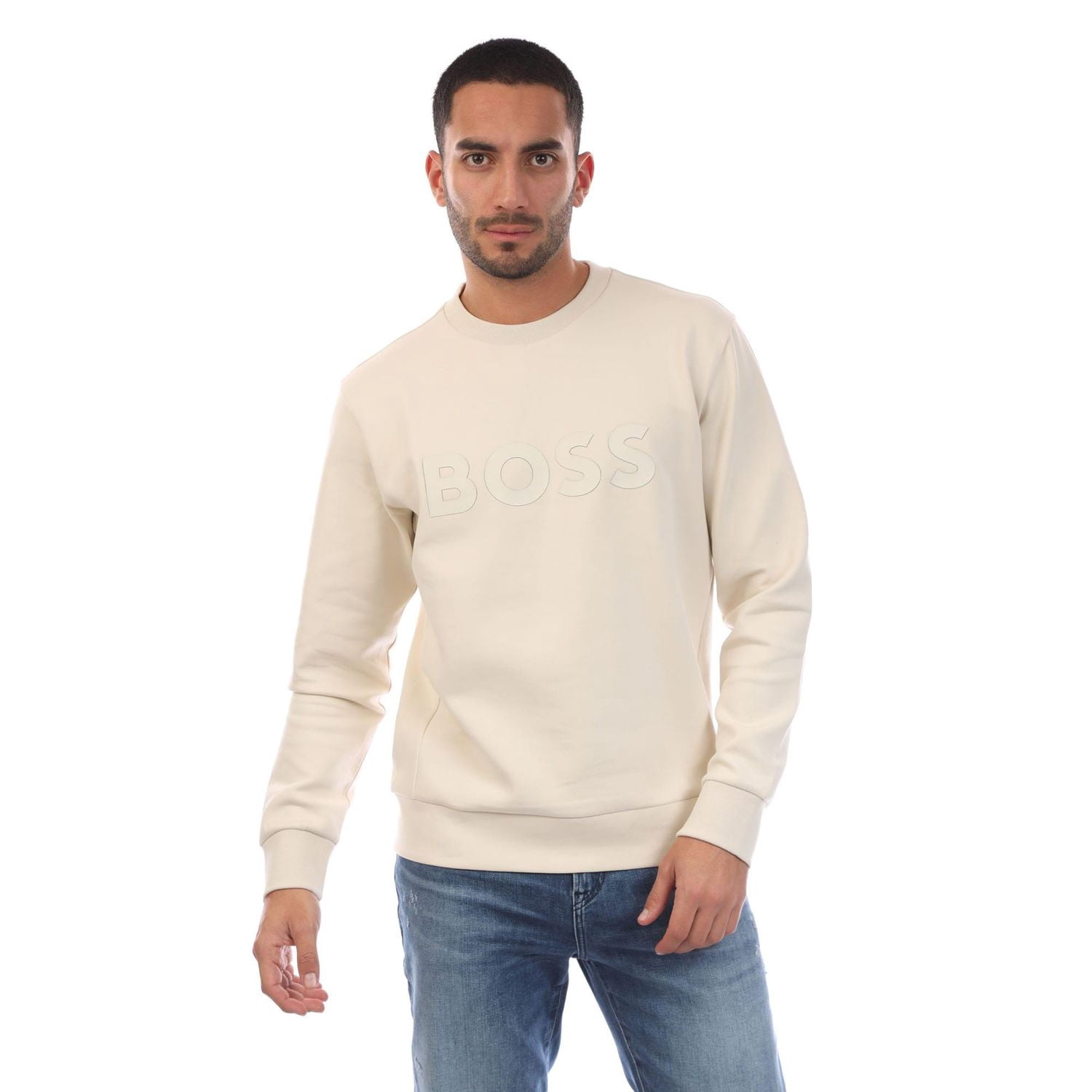 Boss Mens Salbo Logo Stretch Sweatshirt - Walmart.com