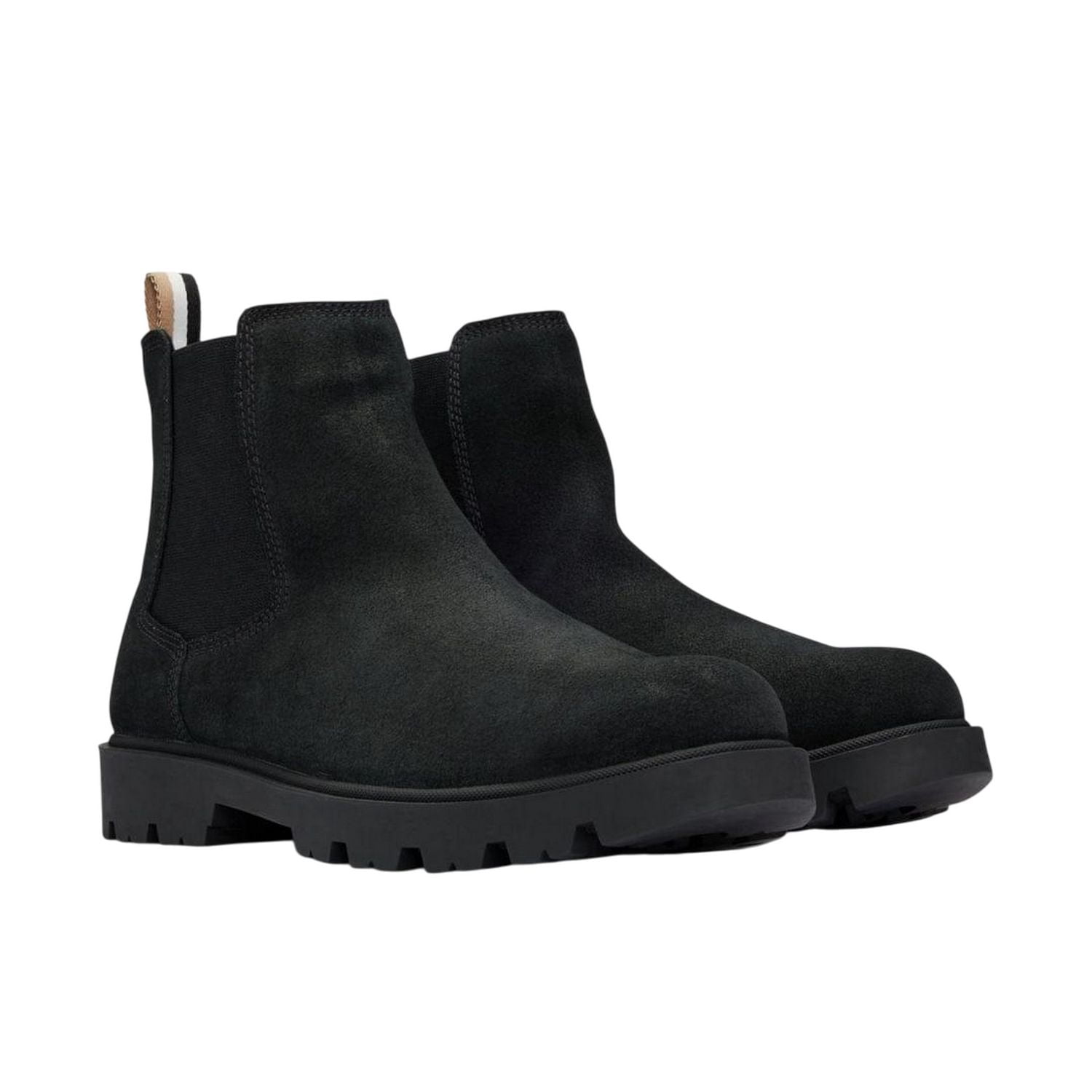 Boss Mens Signature Stripe Suede Taped Chelsea Boots - Walmart.com