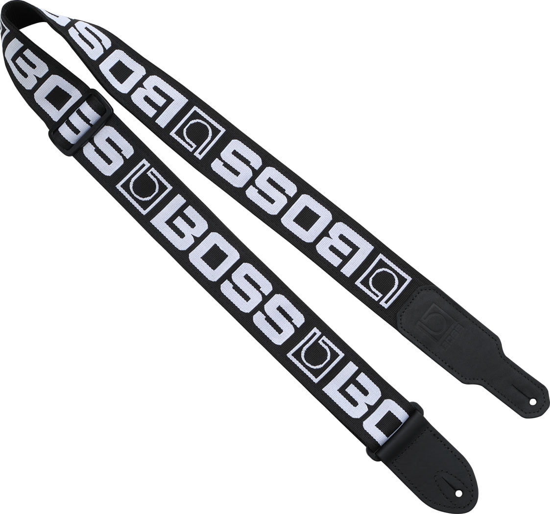 Boss Monogram Guitar Strap, Black/White - Walmart.com