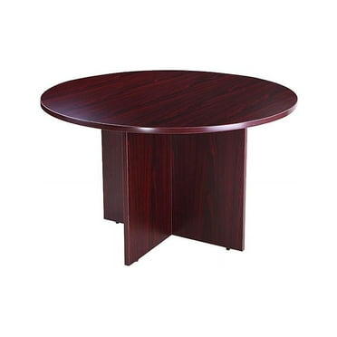 42 In. Round Conference Table - Mahogany - Walmart.com
