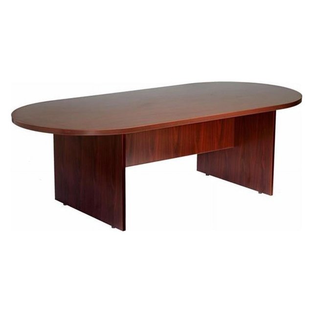 Boss N136-M Boss 95W X 47D Race Track Conference Table, Mahogany ...