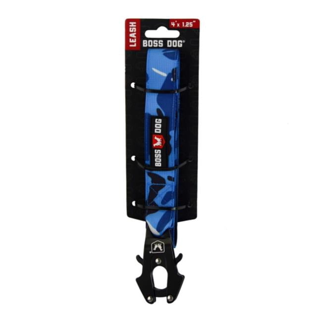 Boss Nation 850030579270 4 ft. Dog Tactical Dog Leash, Blue Camo ...