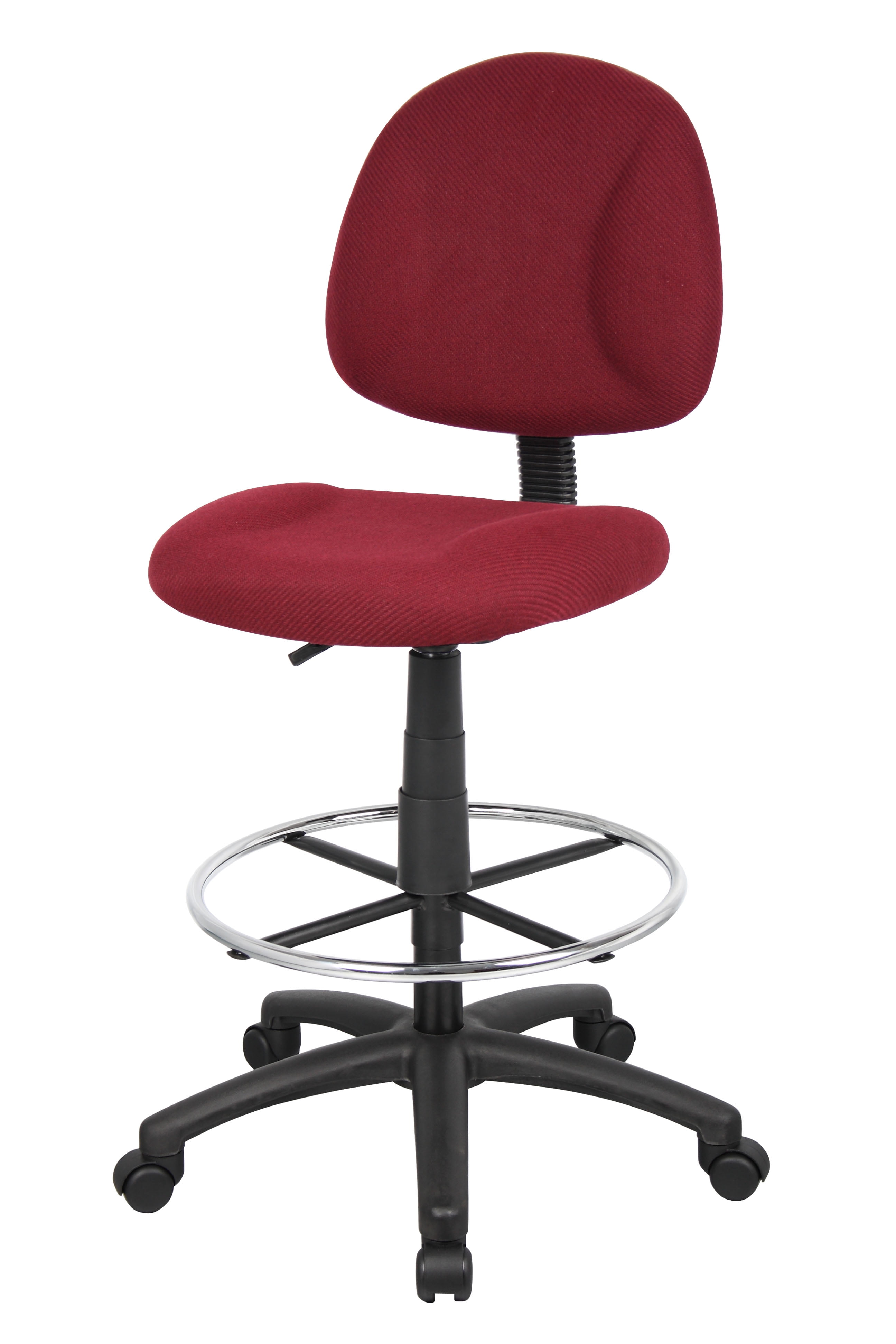 Boss Office & Home Sit-Stand Adjustable Desk Chair, Burgundy Red ...