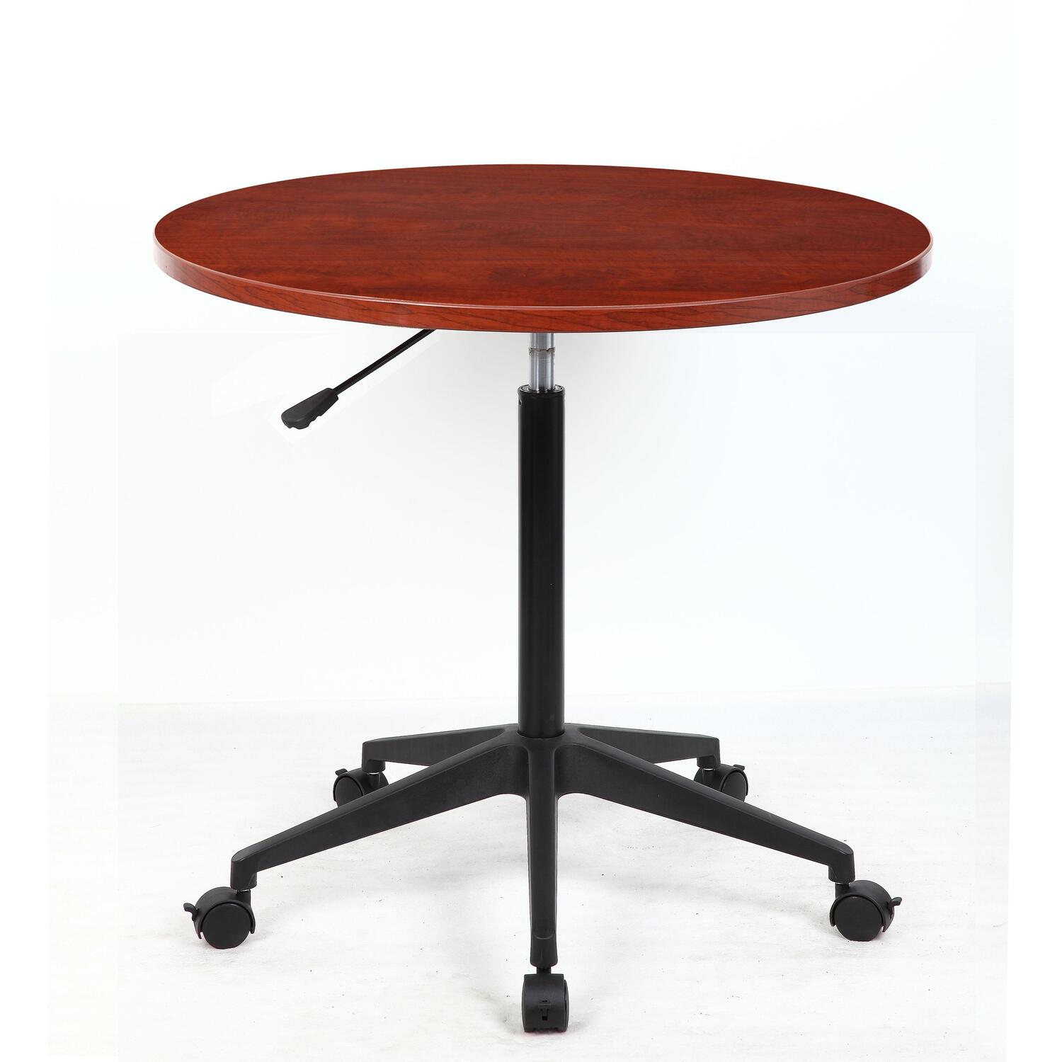 Boss Office Products Cherry 30 inch Mobile Round Table - Walmart.com
