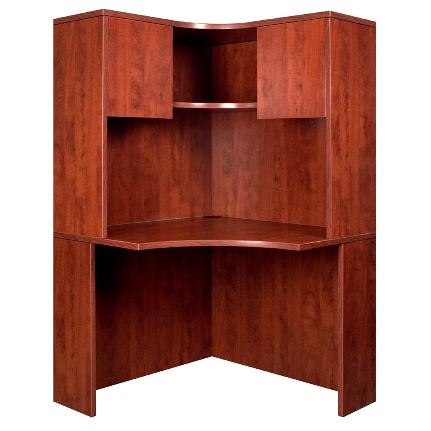 Boss Office Products Corner Open Hutch-Finish:Cherry,Quantity:Set of 25 ...
