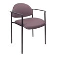 Boss Office Products Diamond Stacking Chair with Arms - Walmart.com