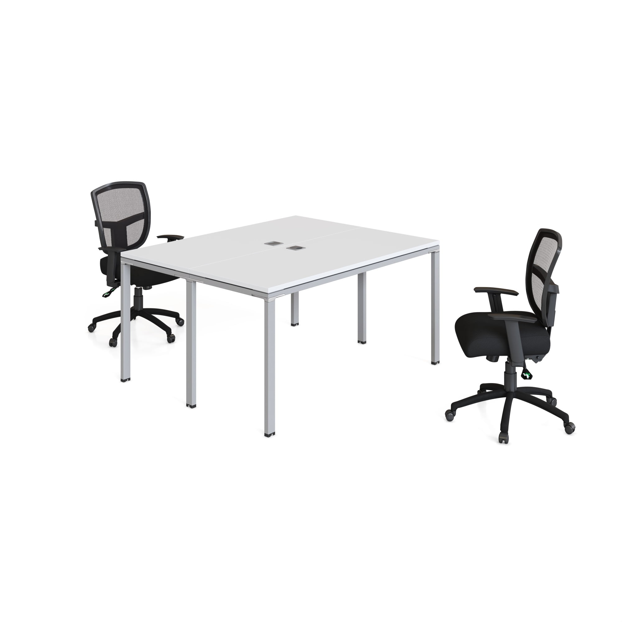 Boss Office Products Double Desk, Face to Face, 48" x 24" Desk Top (ea ...