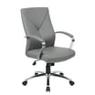 Boss Office Products LeatherPlus Home Office Adjustable Executive Chair ...