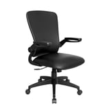 Boss Office Products Mesh Flip Arm Task Chair with Casters, Black ...