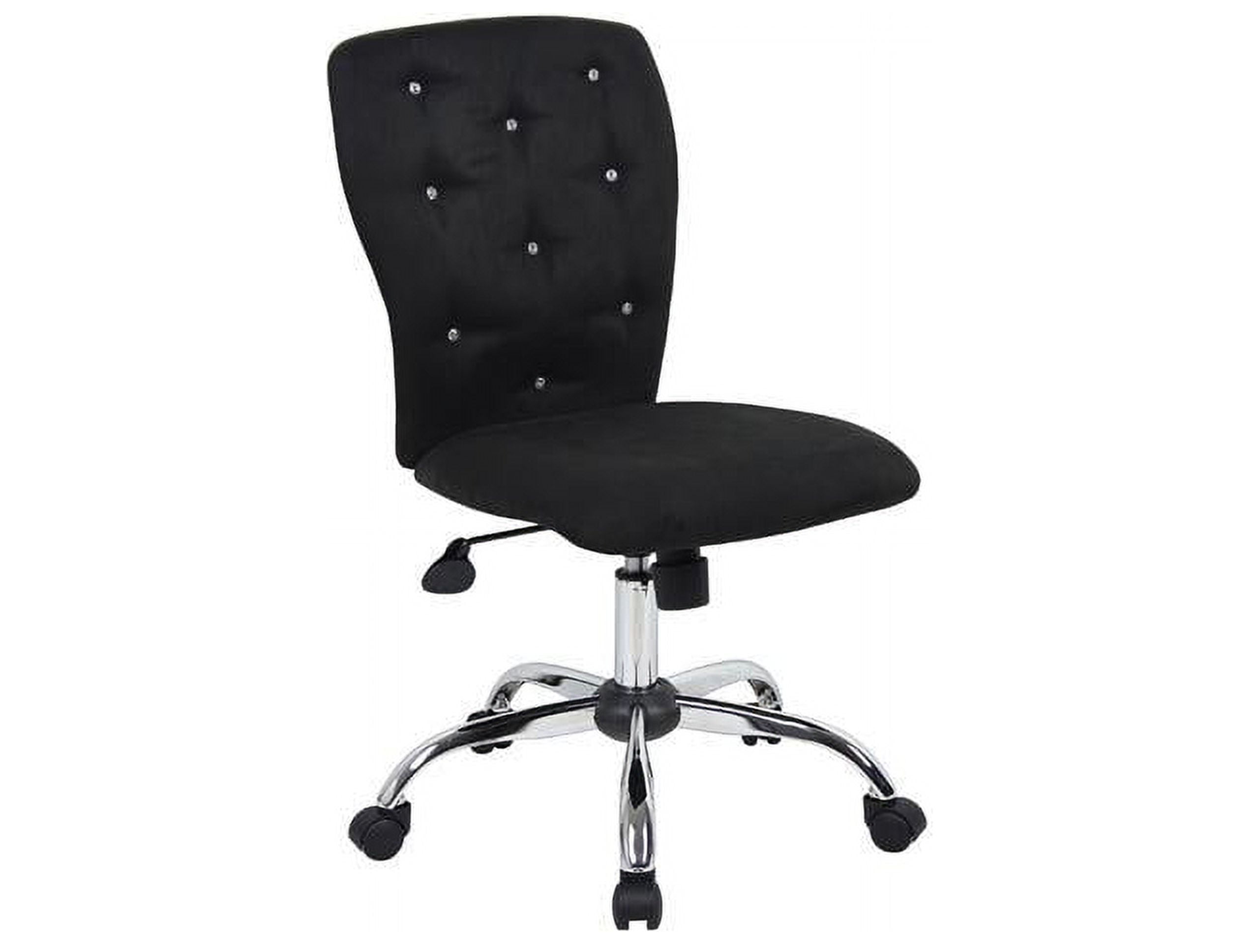 Boss Office Products Tiffany Faux Leather Tufted Office Swivel Chair in ...