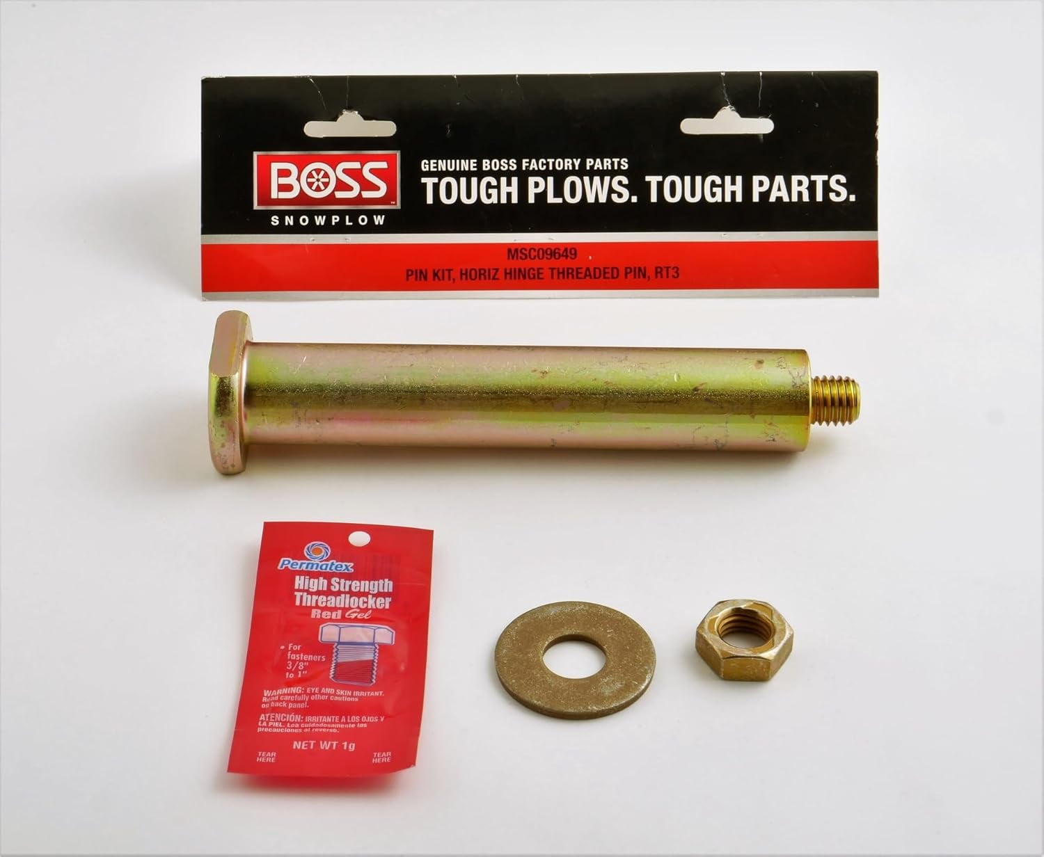 Boss Part # MSC09649 - PIN KIT,HORIZ Hinge Threaded PIN,RT3 - Walmart.com