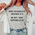 Boss You Shouldve Been Here At 8 Tee Peachy Sunday T-Shirt - Walmart.com