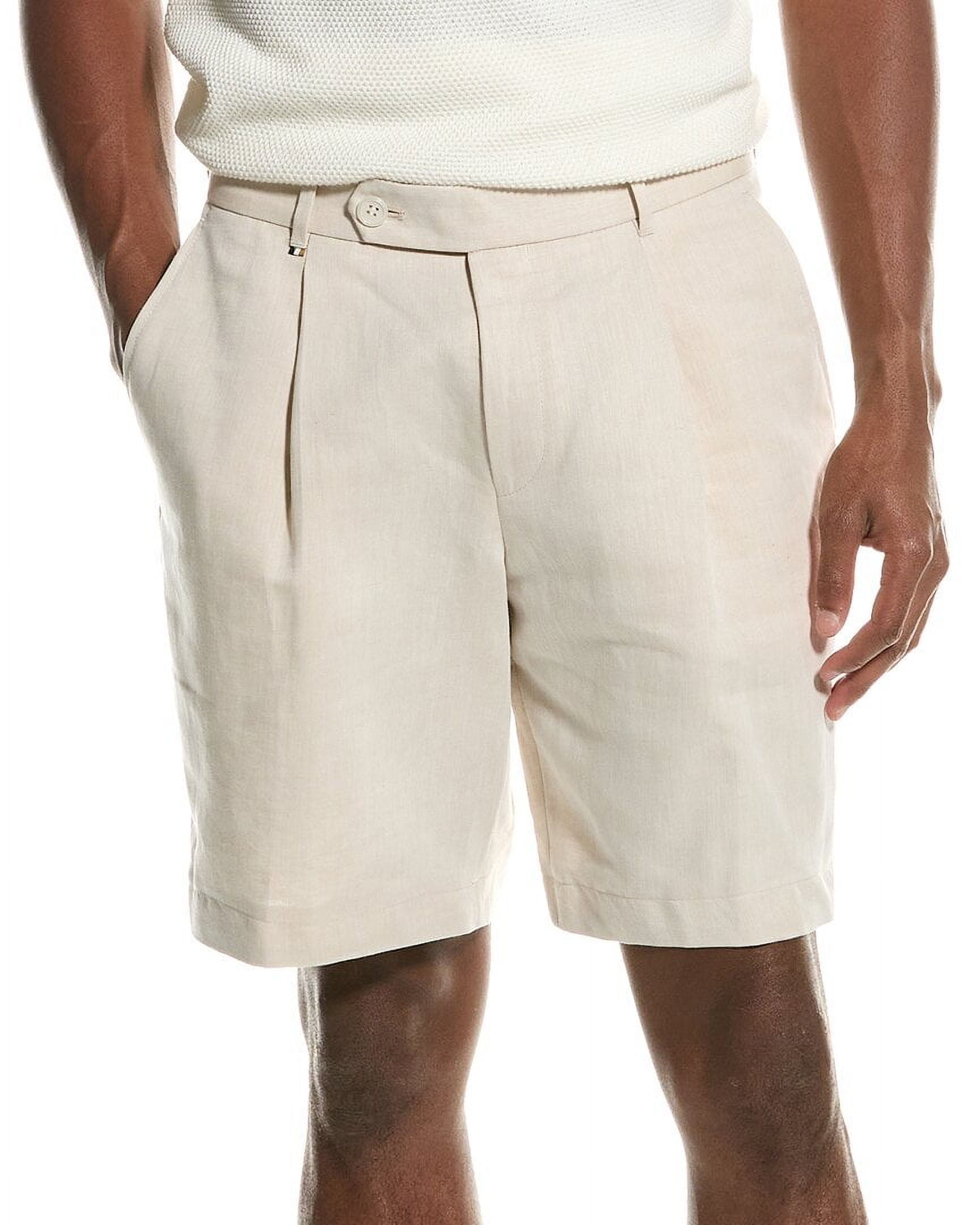 Boss by Hugo Boss mens BOSS Hugo Boss Perin Relaxed Fit Linen-Blend Short, 34R, - Walmart.com