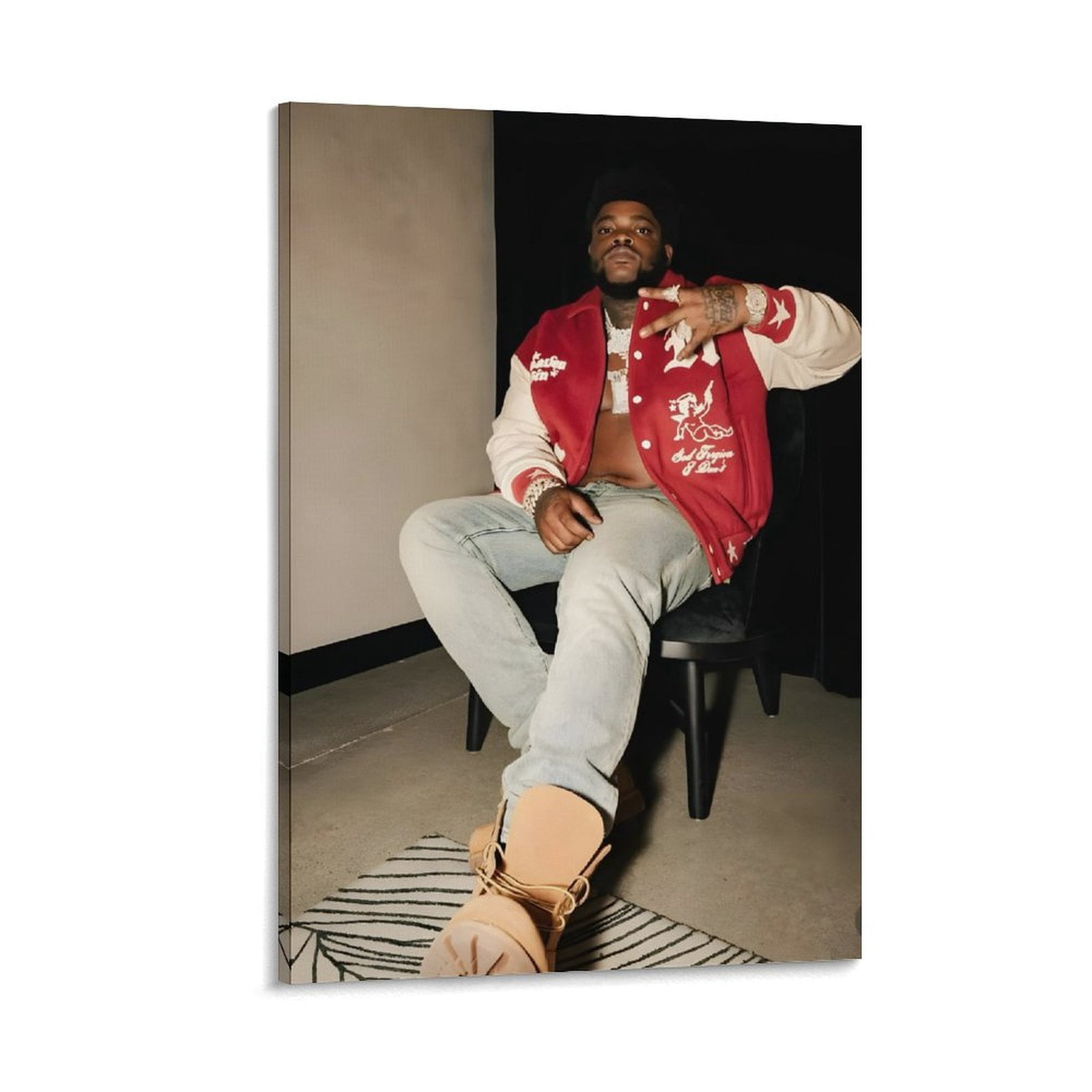 BossMan Dlow Art RAPPER Posters Posters Wall Art Painting Canvas Gift ...