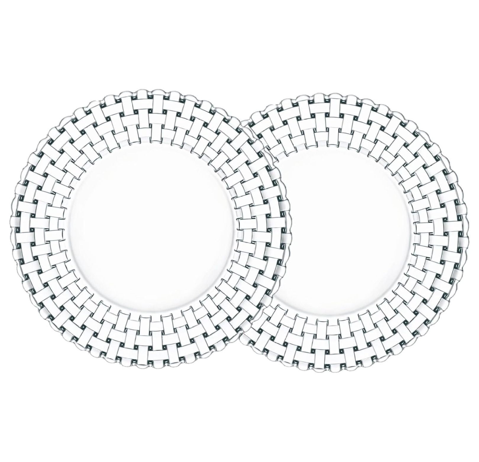 Bossa Nova Collection Set of 2 Dinner plates | Crystal Glass Salad ...