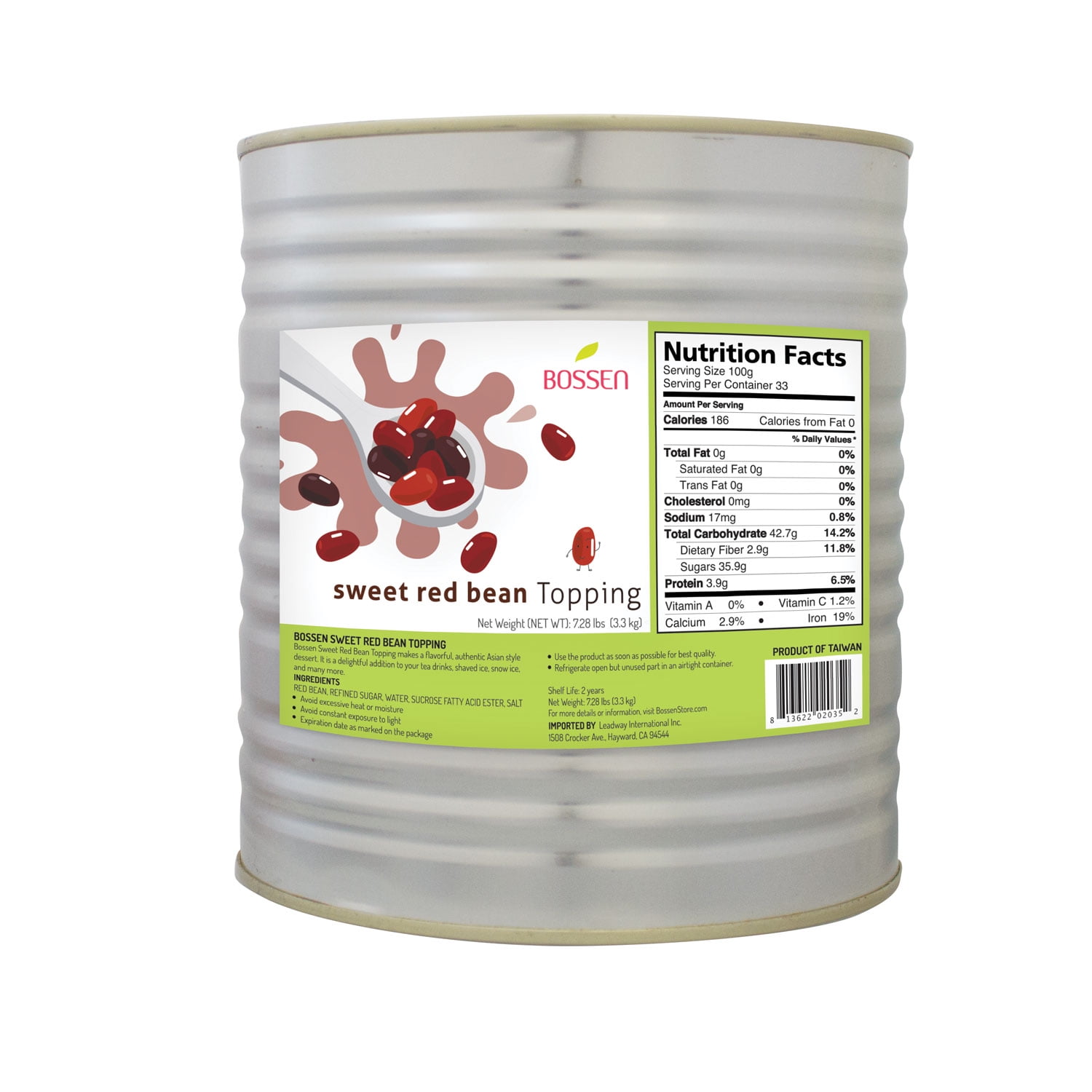 Bossen Canned Red Bean_7.5lbs - Walmart.com