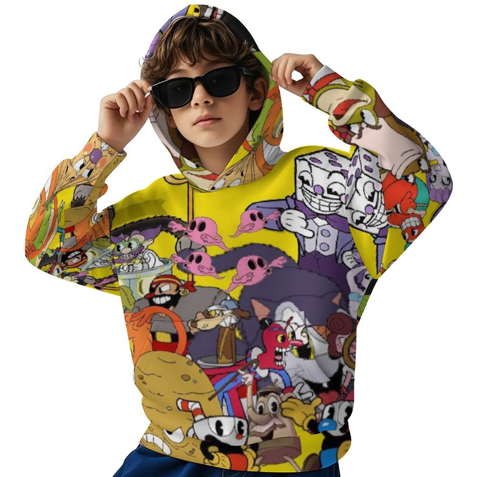 Bosses Cuphead Children's Hoodies Sweatshirt Girls Hooded Boys Hoody ...