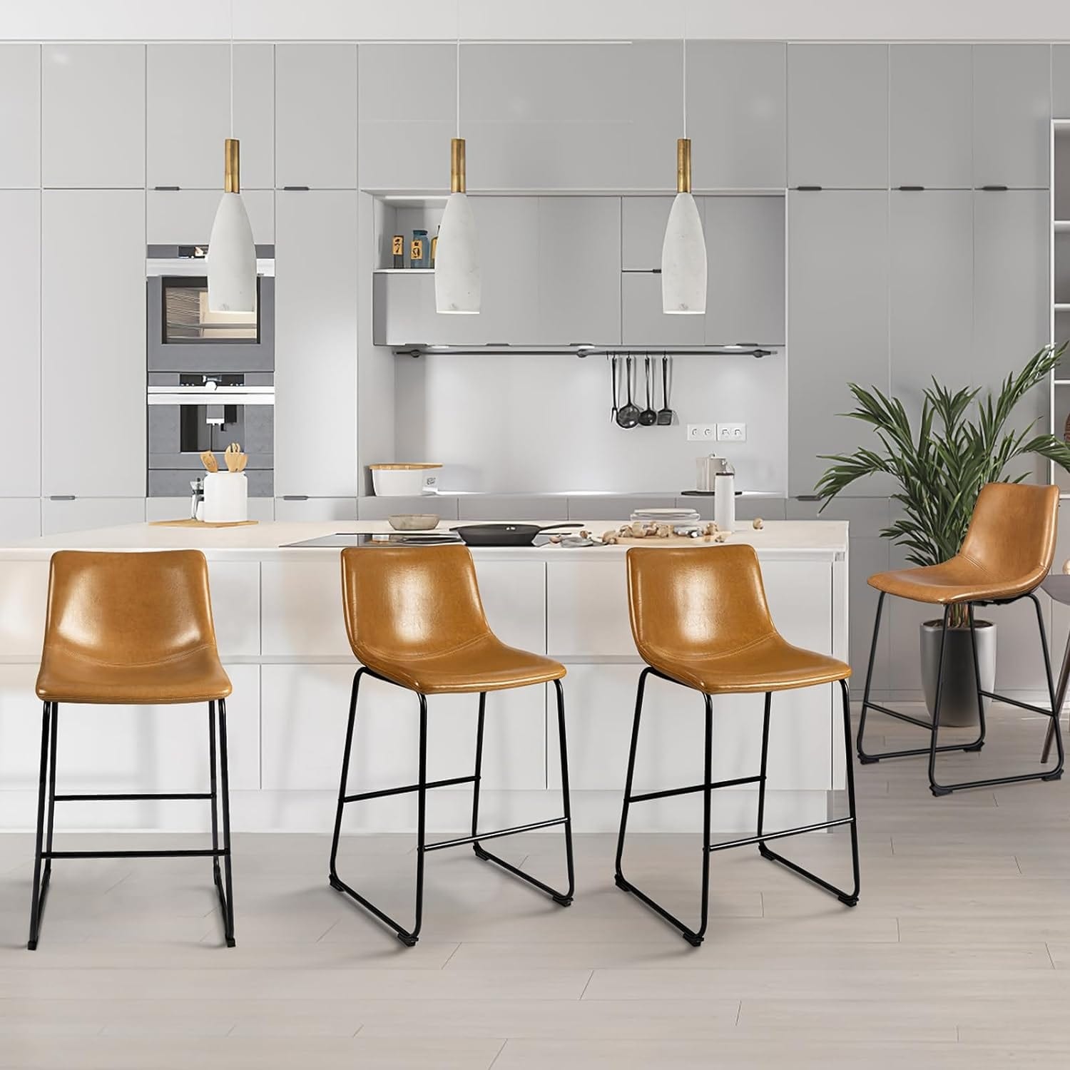 Bossin 18/26/30 inch Bar Stools Set of 2,Counter Height Bar Stools with ...