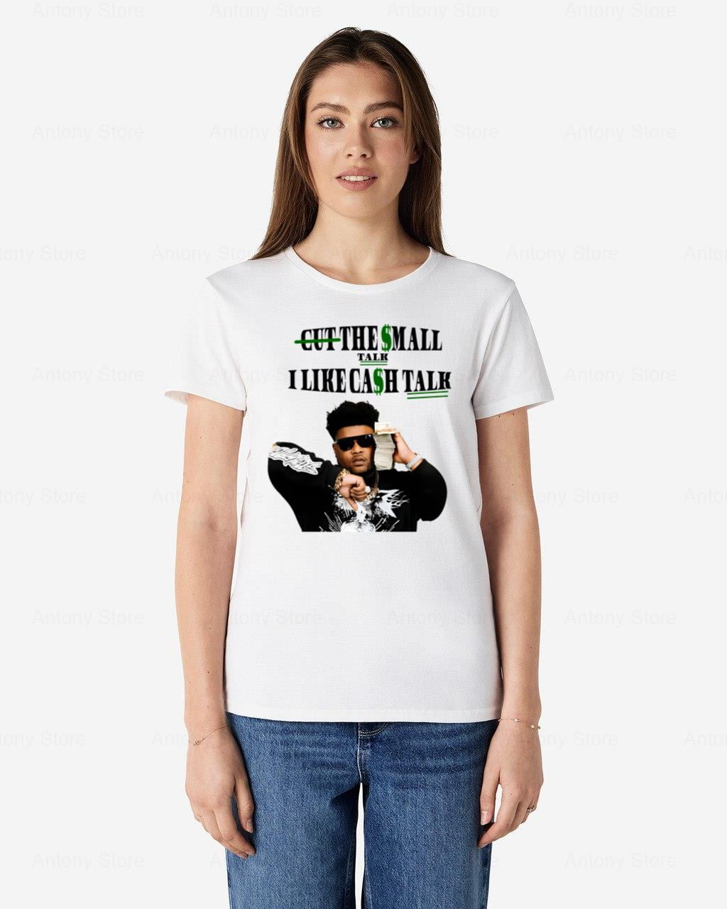 Bossman Dlow Cut The Small Talk I Like Cash Graphic T-Shirt unisex up to 5XL - Walmart.com