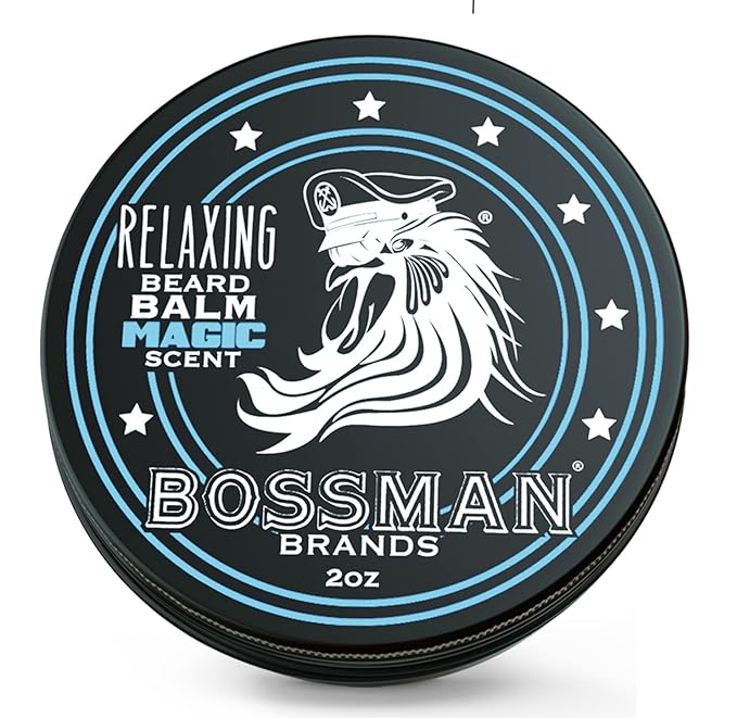 Bossman Relaxing Beard Balm - Beard Tamer, Relaxer, Thickener and ...