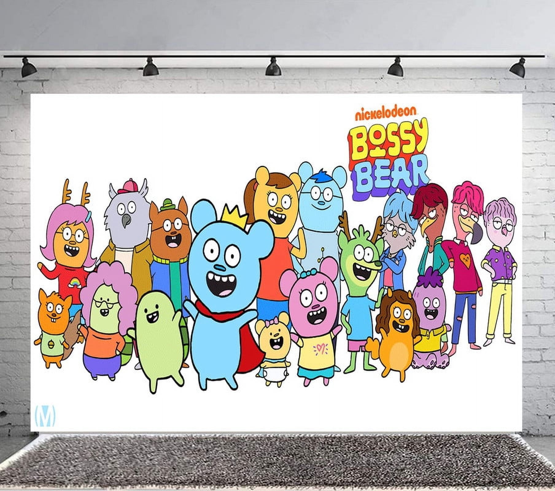 Bossy Bear Backdrop Banner Party Supplies Poster Movie Theme Background ...