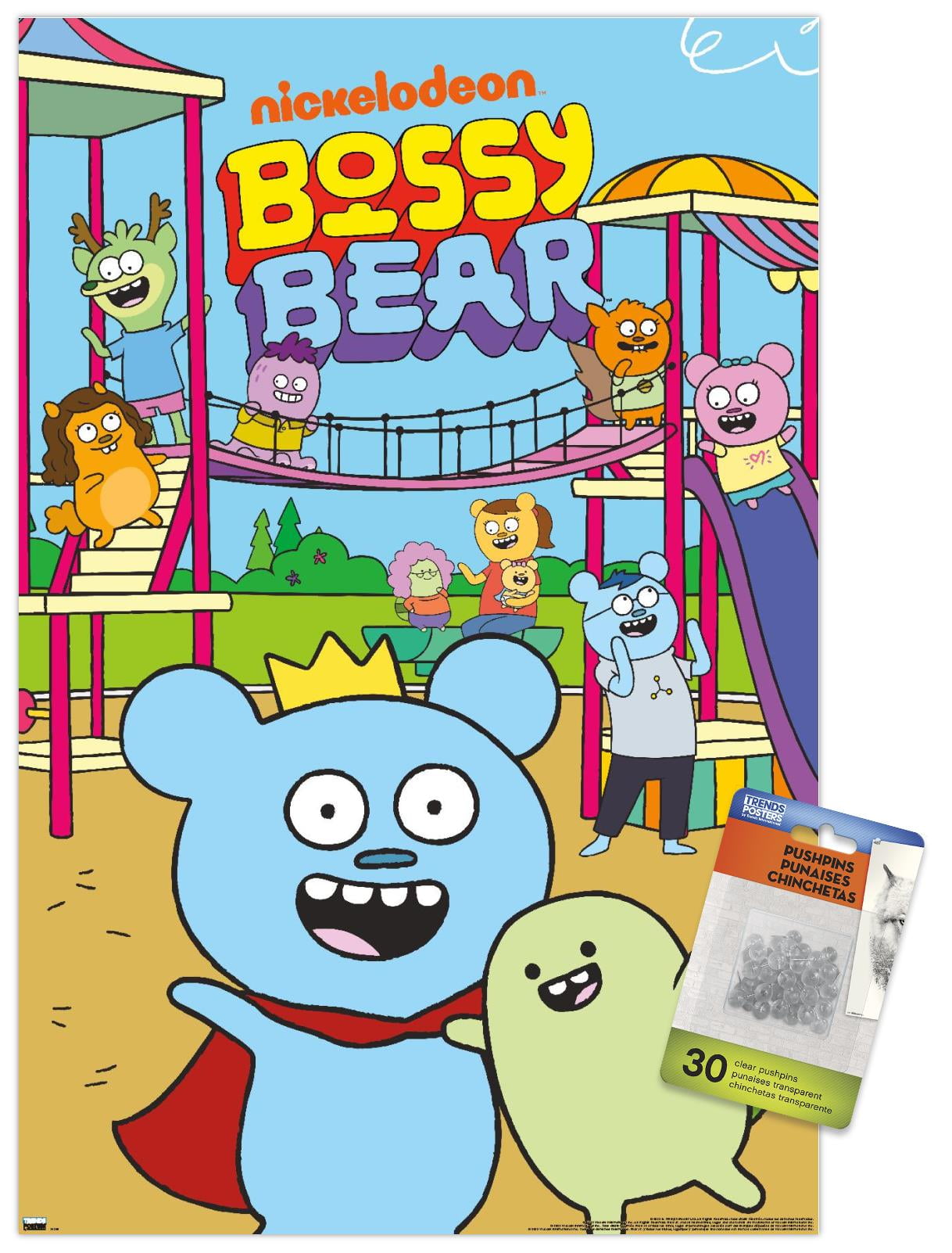 Bossy Bear - Key Art Wall Poster with Push Pins, 14.725" x 22.375 ...