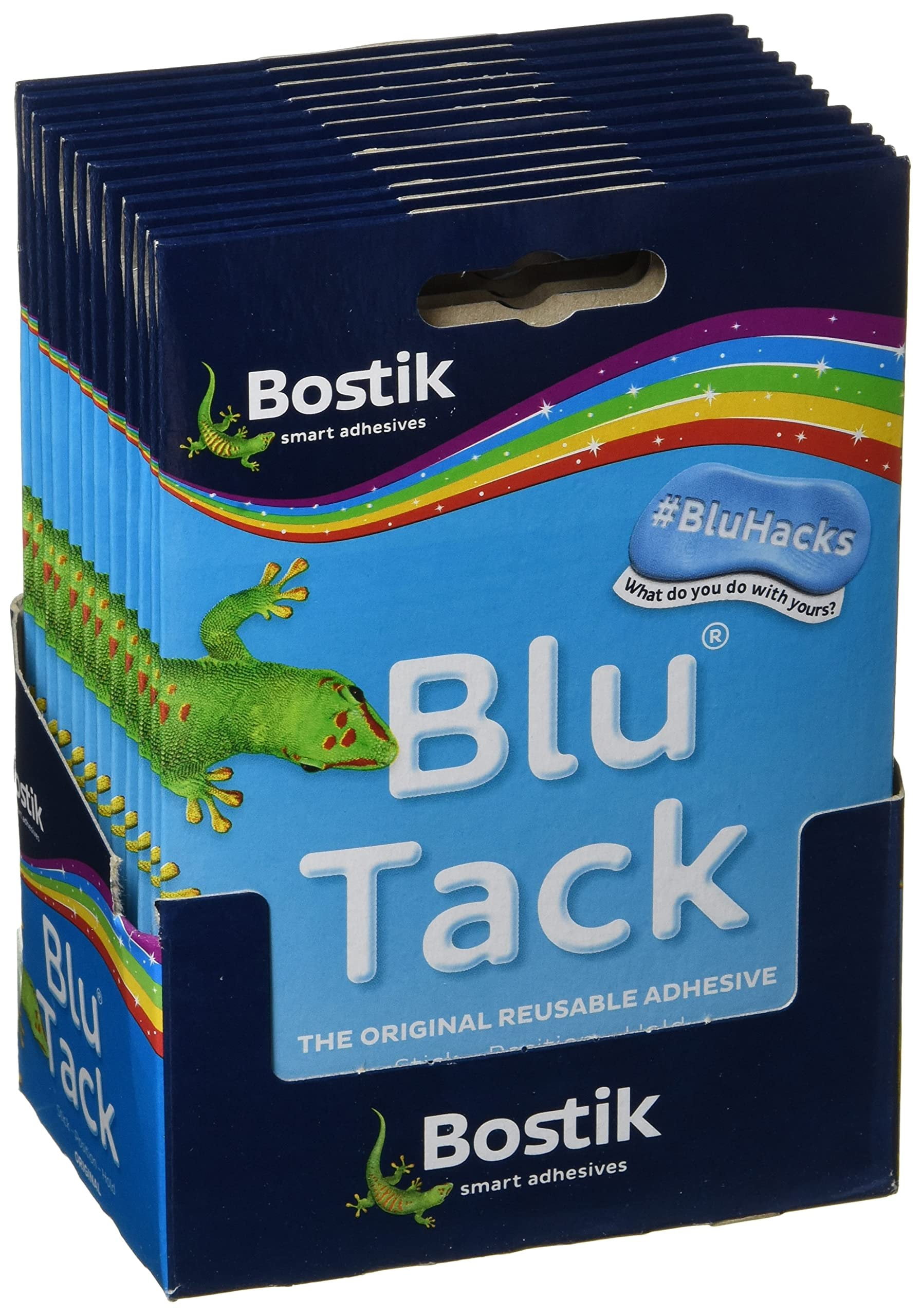 Bostik 24552 Blu-tack Mastic Adhesive Non-Toxic Handy Pack Ref 801103 ...