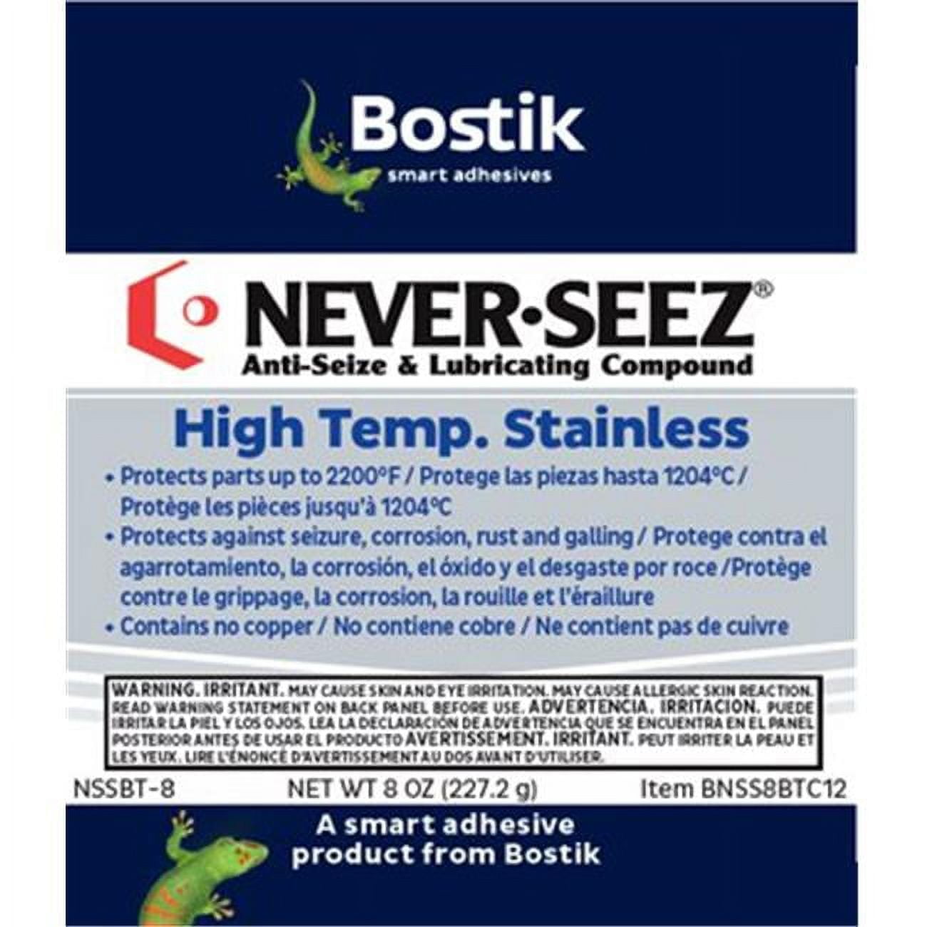 Bostik NSSBT-08 Never SEEZ High Temperature Stainless Steel Lubricant ...