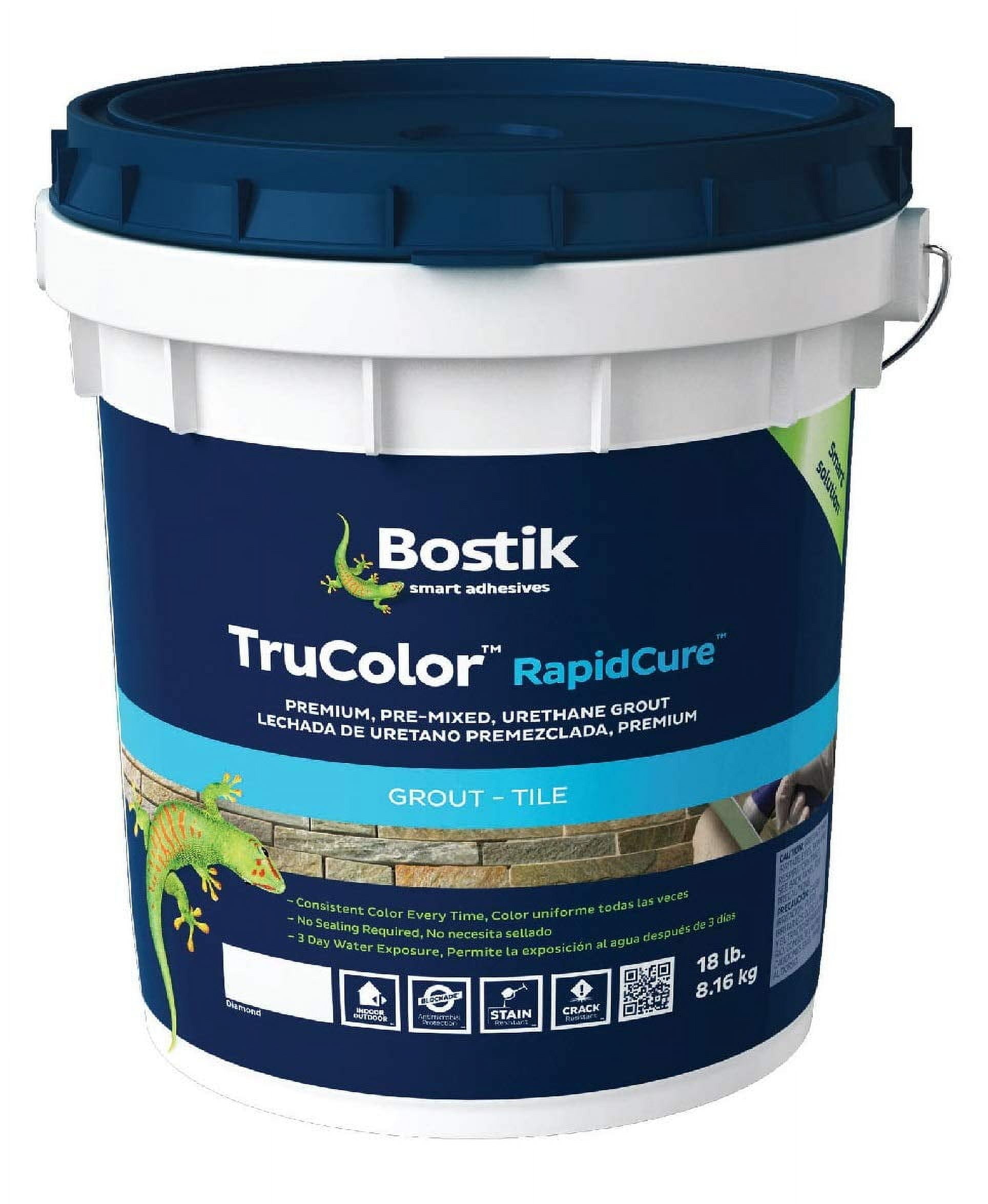 Bostik TruColor RapidCure Grout (9lbs, H168 Silver Bullet) - Walmart.com