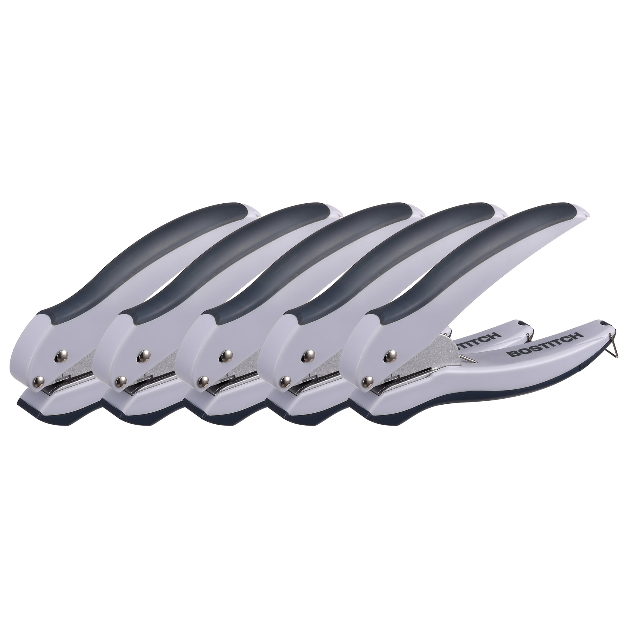 Bostitch EZ Squeeze 1-Hole Punch, Gray, Pack of 5 - Walmart.com