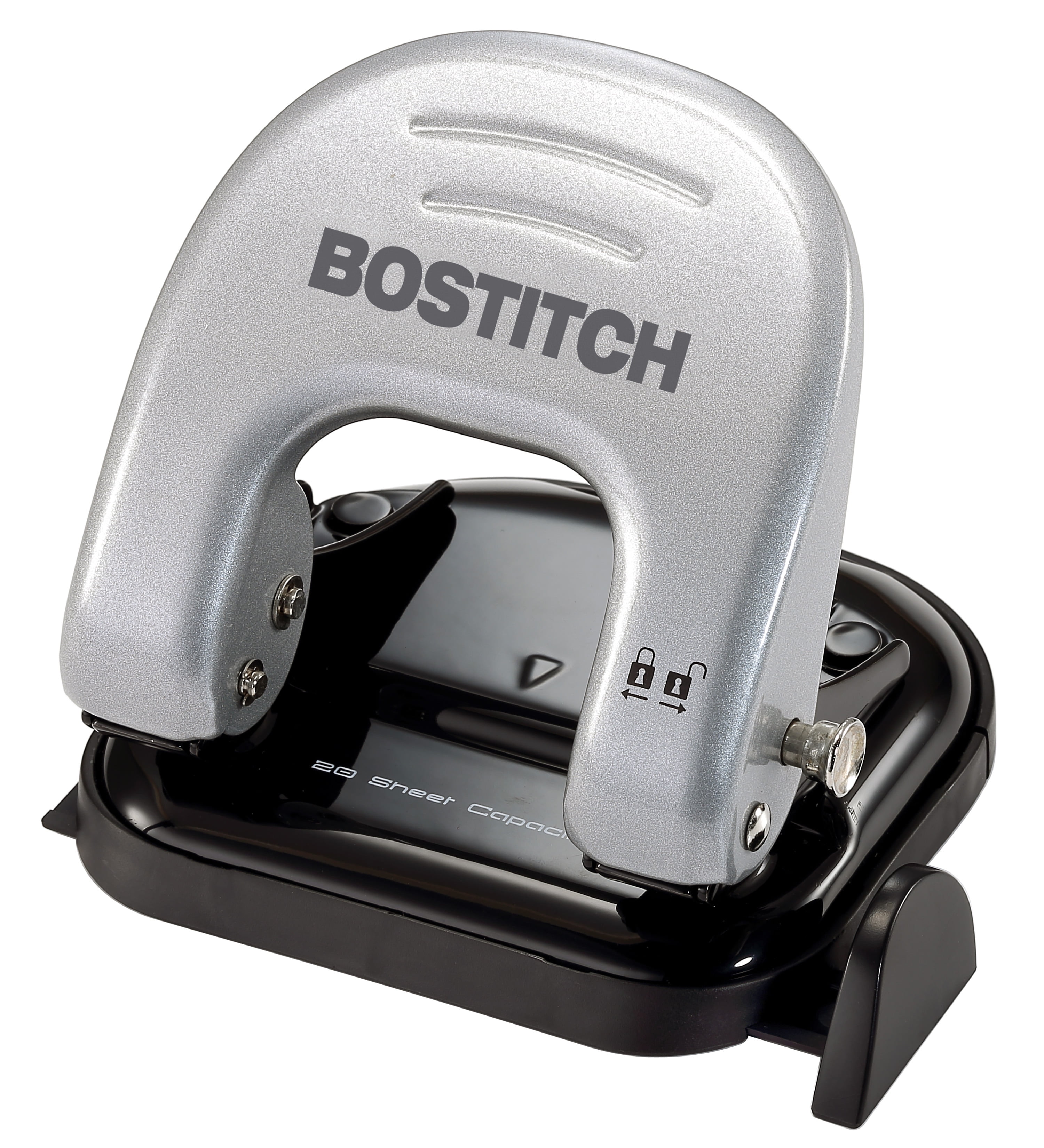 Bostitch EZ Squeeze 2 Hole Punch, 20 Sheet Capacity, Reduced Effort ...