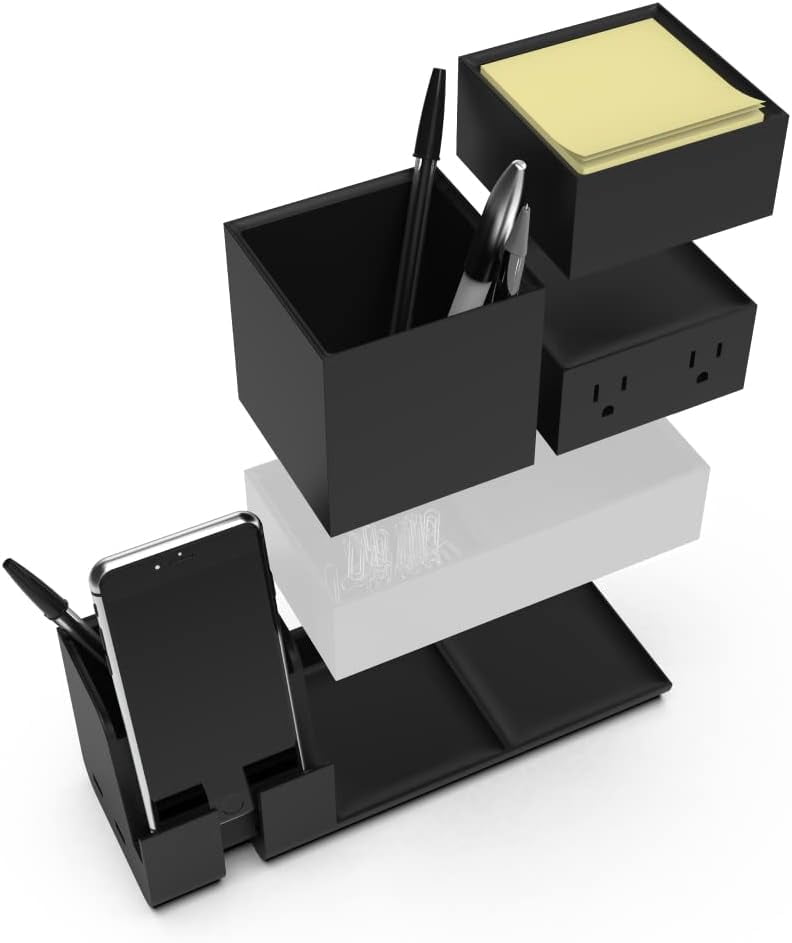 Bostitch Office Konnect Desk Organizer and Charging Station, 2 USB ...