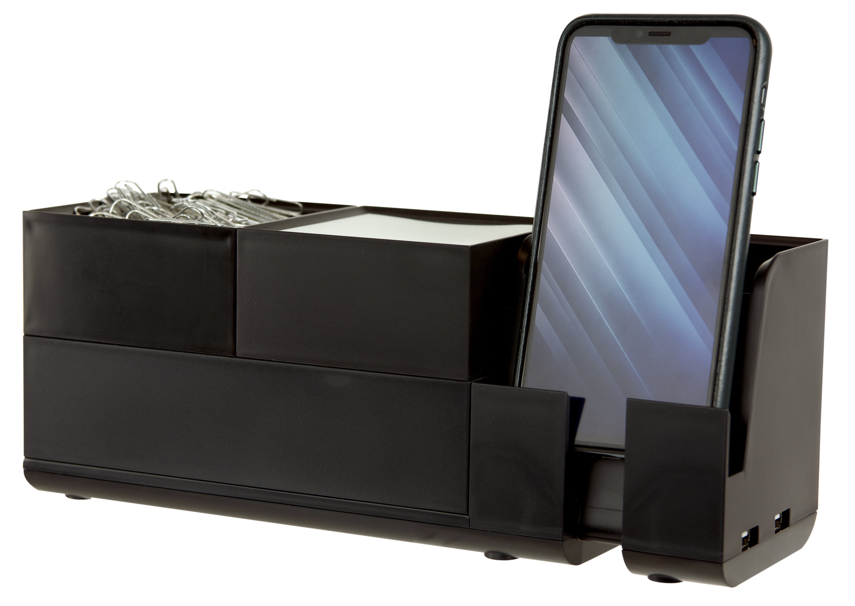 Bostitch® Office Konnect Stackable 4-Piece Desk Organization Kit, Black ...