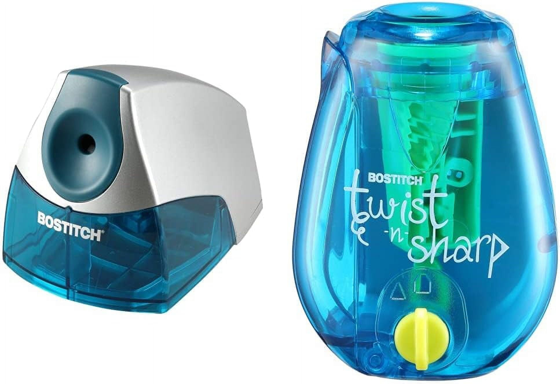 Bostitch Personal Electric Pencil Sharpener (EPS4-BLUE) and Twist-n ...