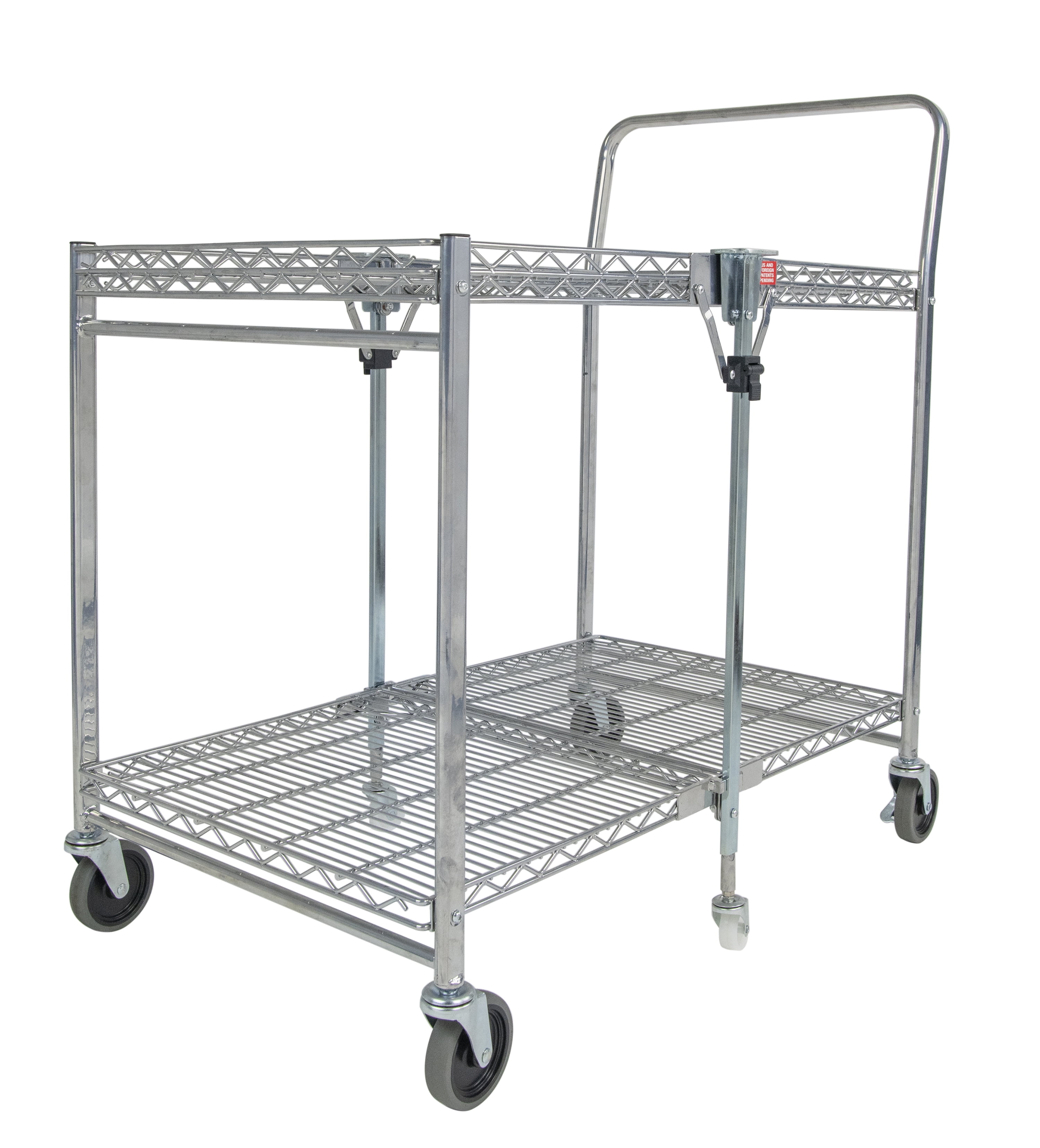 BOSTITCH Stowaway Folding Utility Cart, Heavy Duty Metal Design ...