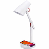 Bostitch LED Desk Lamp with Bluetooth Speaker & USB Port, 5.5W, White ...