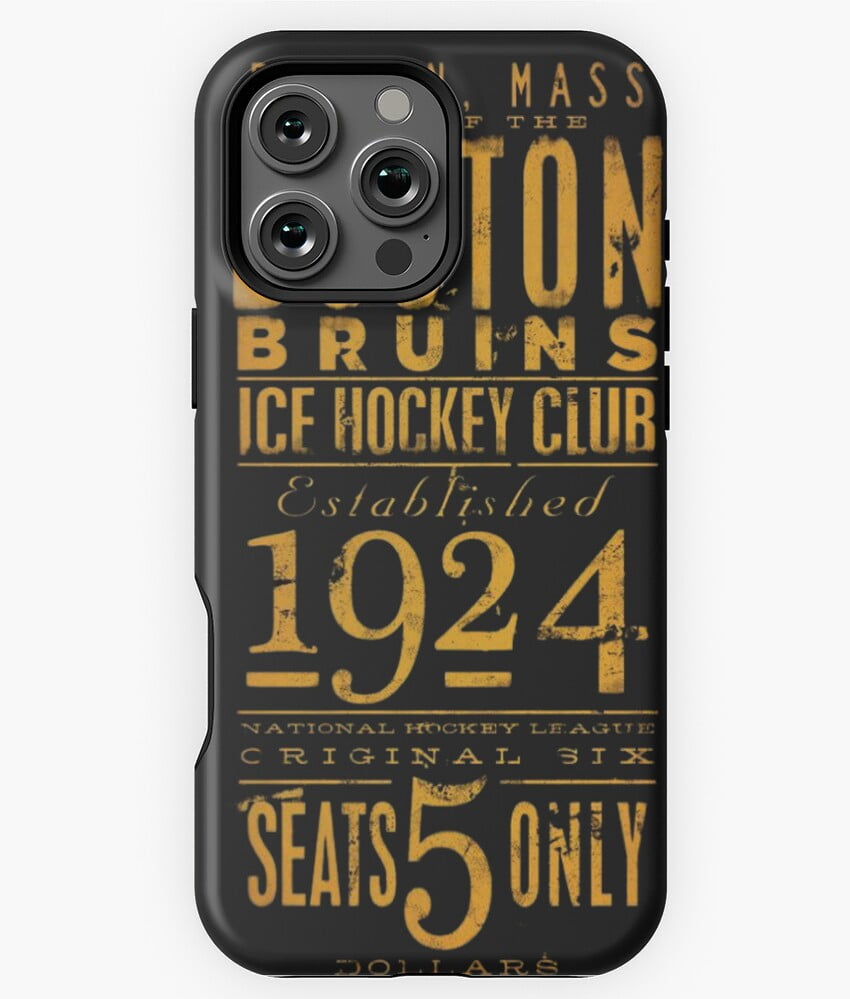 Boston 1924 Bruins Hockey Team Fan Phone Case for iPhone 16 15 14 13 12 ...