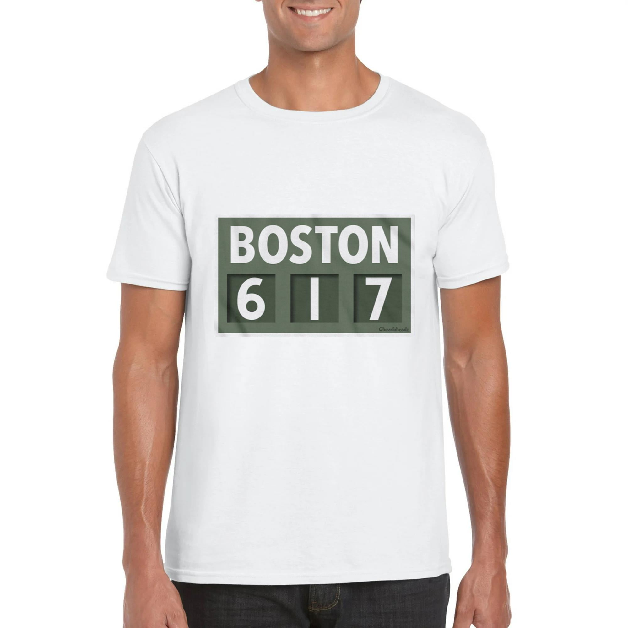 Boston 617 Scoreboard Bold Game Stats Fan Graphic Boston Number T-Shirt ...
