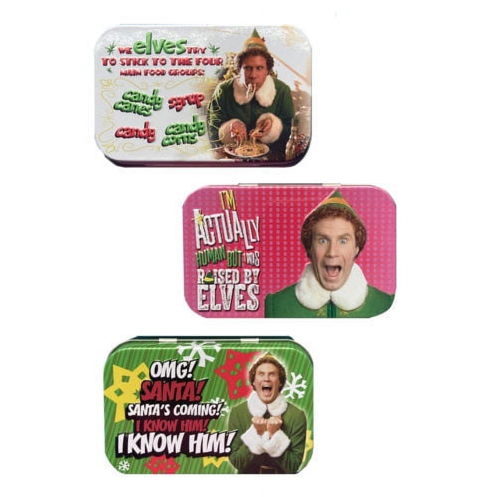 Boston America - Buddy the Elf Candy Tins - SET OF 3 STYLES (Pass the ...