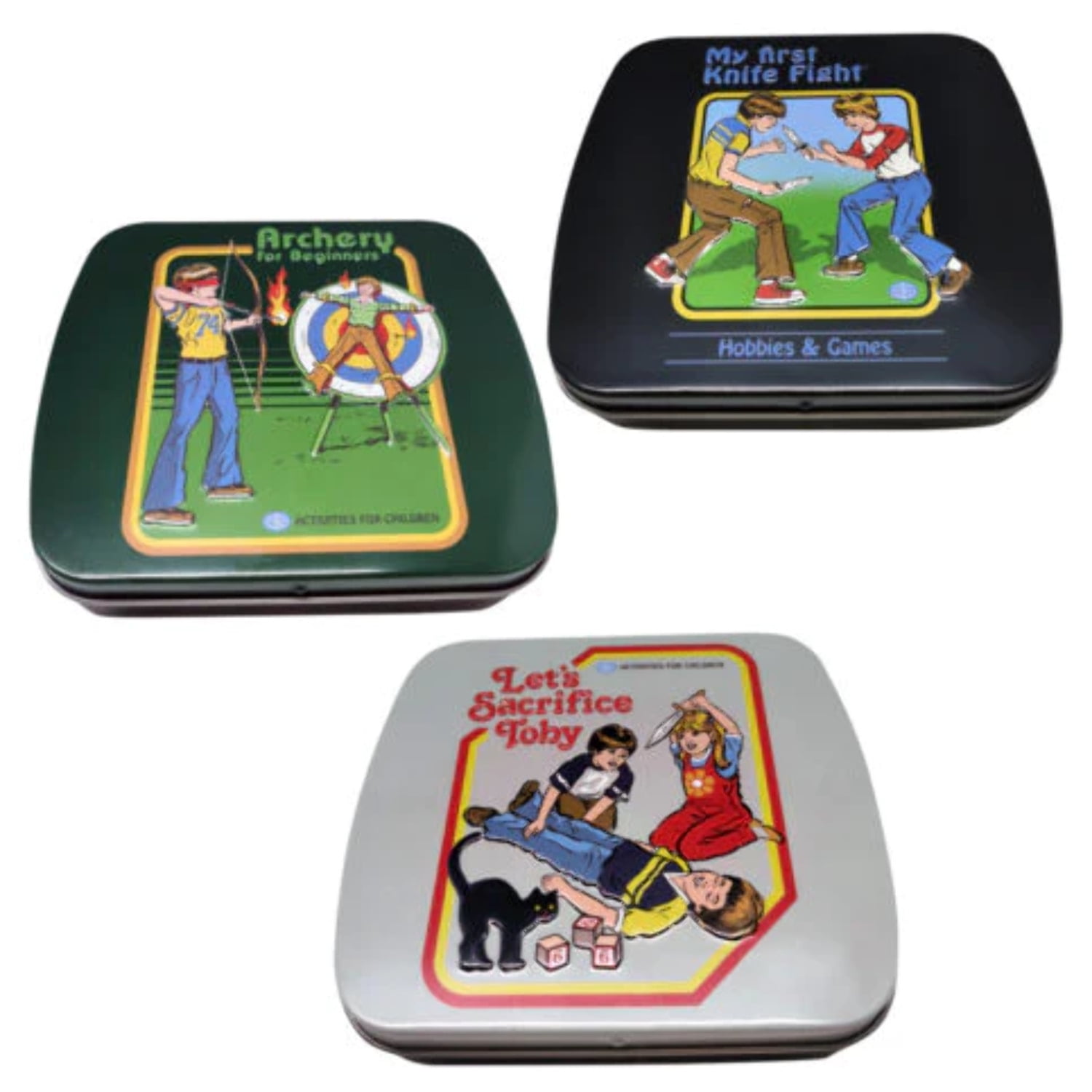 Boston America - Steven Rhodes Warped Childhood Candy Tins - SET OF 3 ...